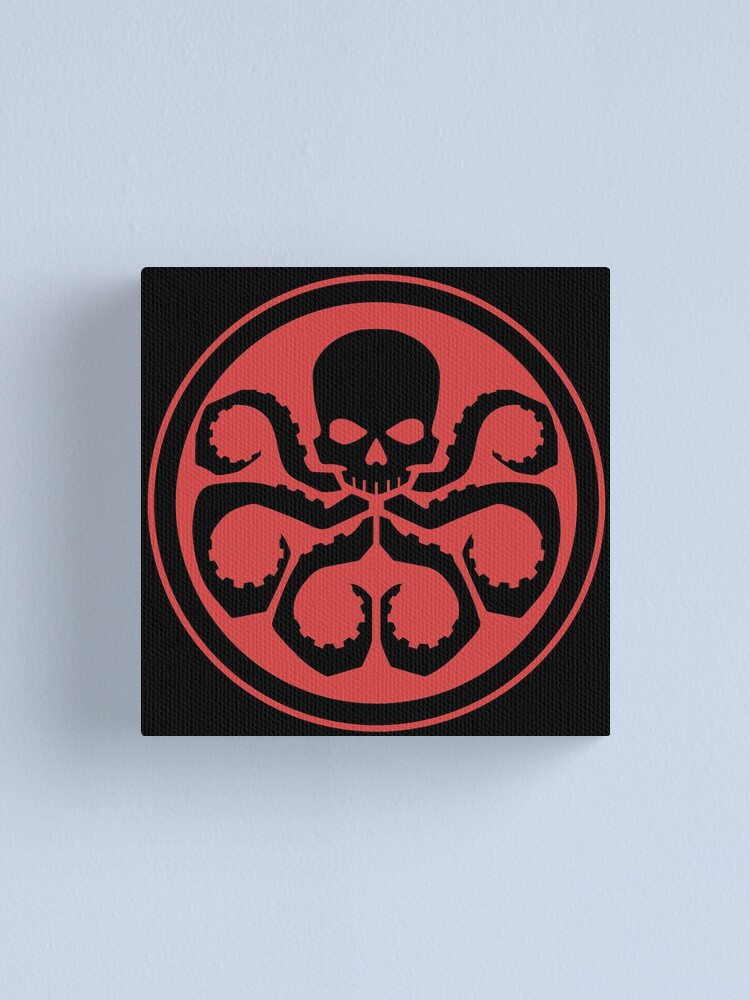"Captain America - Hydra Symbol Red Artwork" Canvas Print by ...