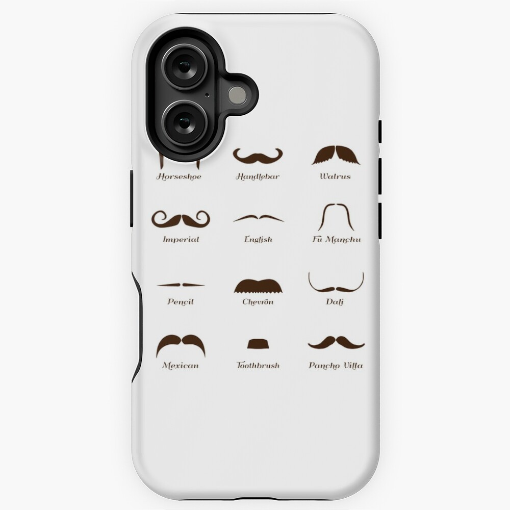"Mustache Style Identification Chart" Photographic Print for Sale by ...