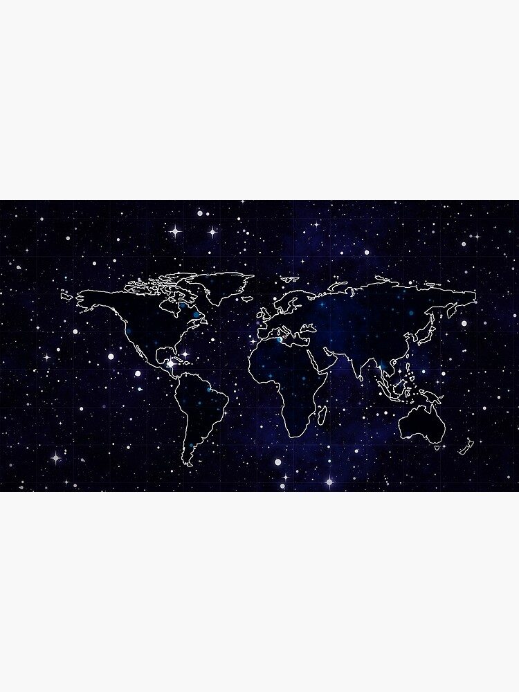 "Space Continents Map" Poster by udaypoladi | Redbubble