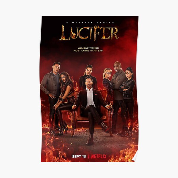"Lucifer The Final Season" Poster by sondralop | Redbubble
