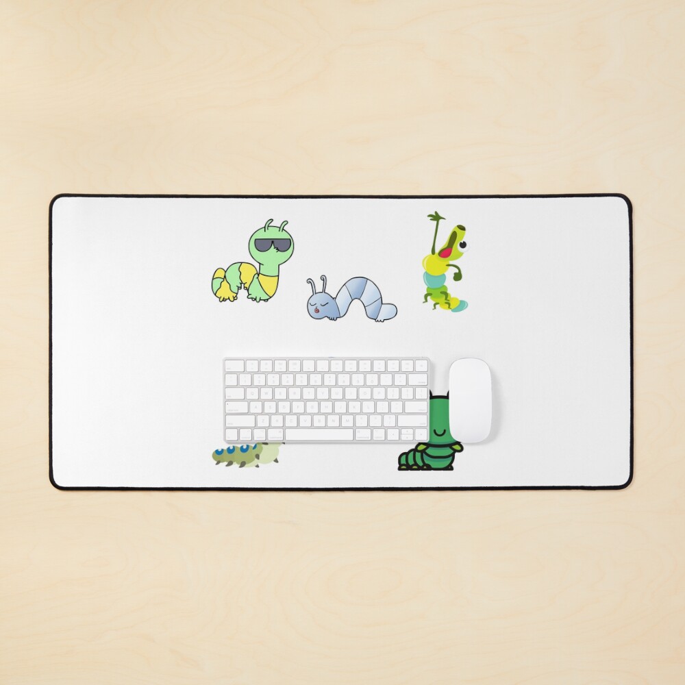 "Very Hungry and Cute Caterpillar Stickers Pack" Mouse Pad by Anahita28 ...
