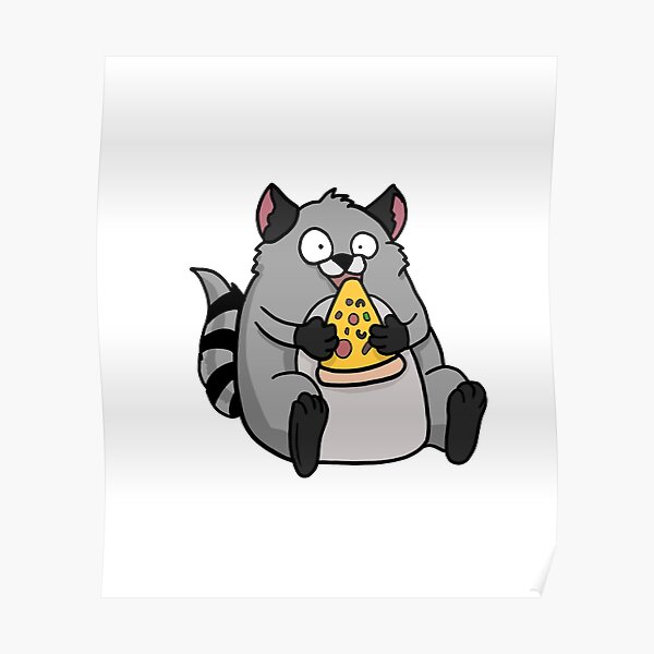Fat Raccoon Posters | Redbubble