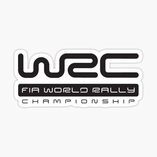 Pegatina «Logotipo del WRC World Rally Championship negro» de Overspeed ...