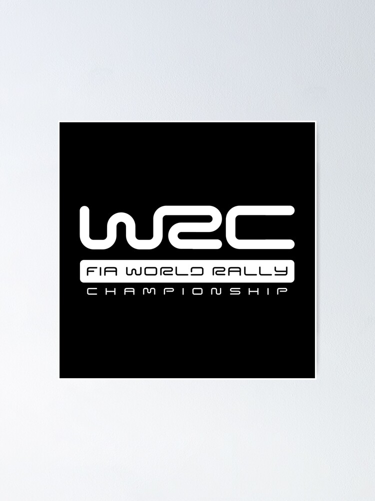 "WRC World Rally Championship logo white" Poster for Sale by Overspeed ...