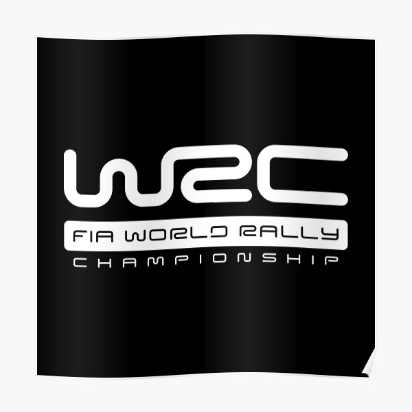 "WRC World Rally Championship logo white" Poster for Sale by Overspeed ...