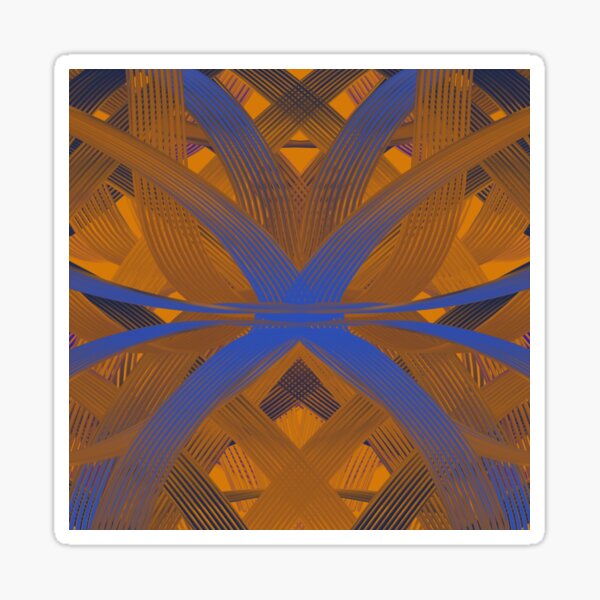 "Cyril Orange & Blue dpa150607.a3" Sticker for Sale by CSteenArt ...