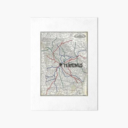 "Terminus Map" Art Board Print by reyda959 | Redbubble