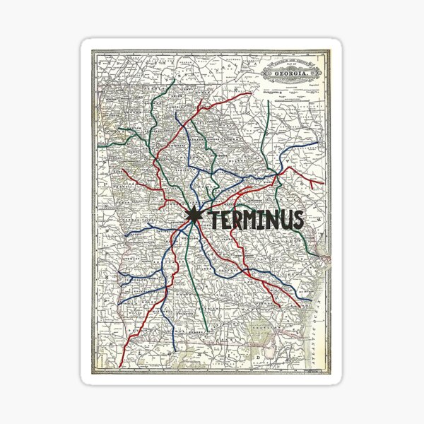 "Terminus Map" Sticker for Sale by reyda959 | Redbubble