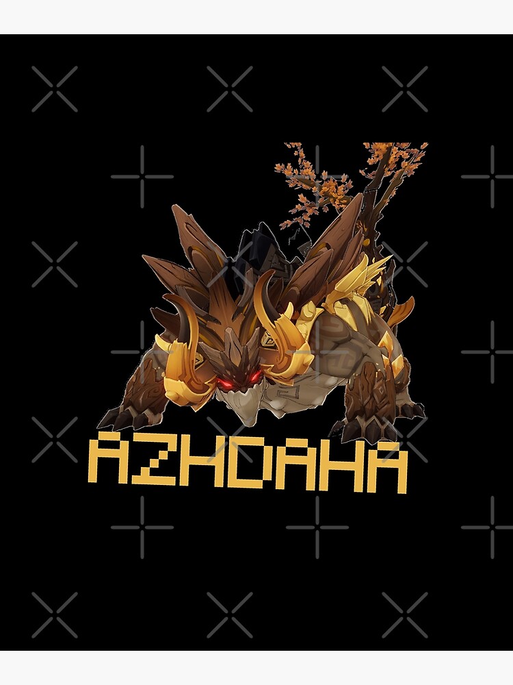Póster «Azhdaha Earth Dragon Essential, Azhdaha Impact, Azhdaha Genshin ...