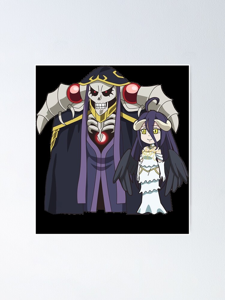"OVERLORD - Momonga and Albedo Chibi" Poster by BuddyMueller | Redbubble
