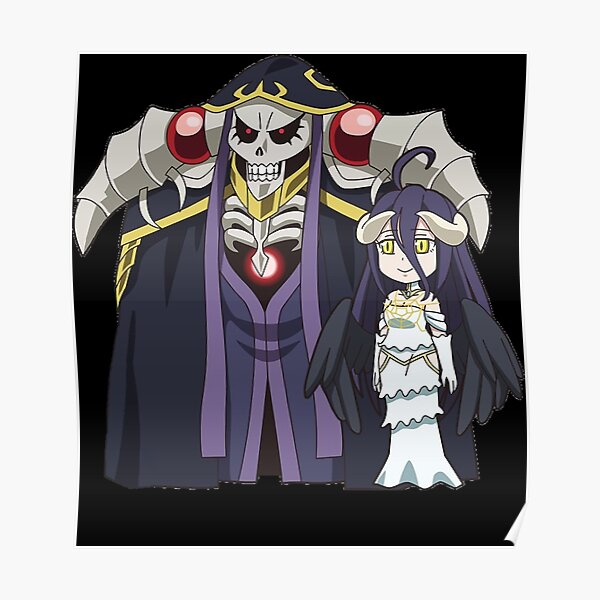 "OVERLORD - Momonga and Albedo Chibi" Poster by BuddyMueller | Redbubble