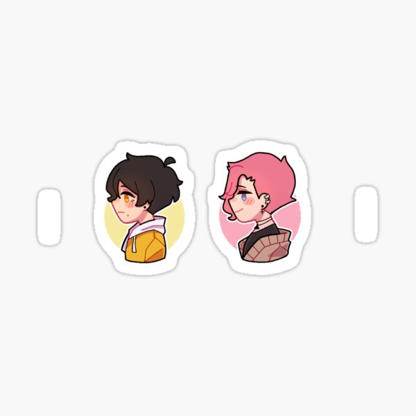 "Smol MONACO and NIKOLAI [Set A]" Sticker for Sale by lenabyn | Redbubble
