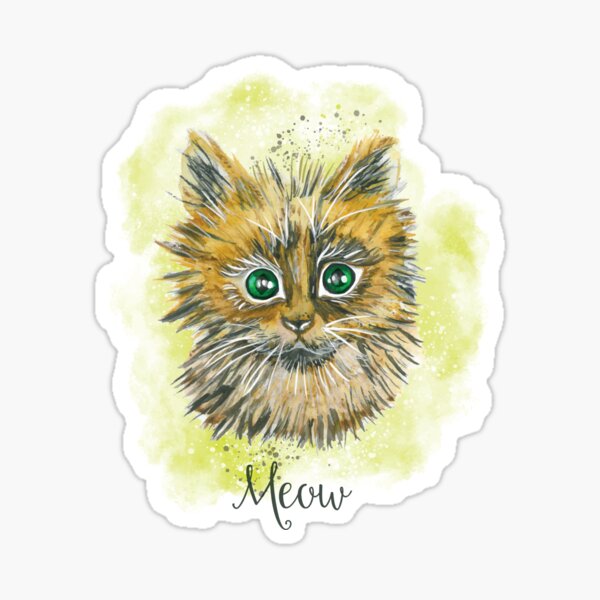 "Lea Roche Cat Cute Cutty Funny" Sticker for Sale by ontimeprint ...