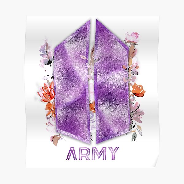"BTS ARMY" Poster for Sale by MochiDeity | Redbubble