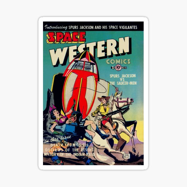 "Space Western Comics - Vintage Retro Science Fiction Comic Book Cover ...