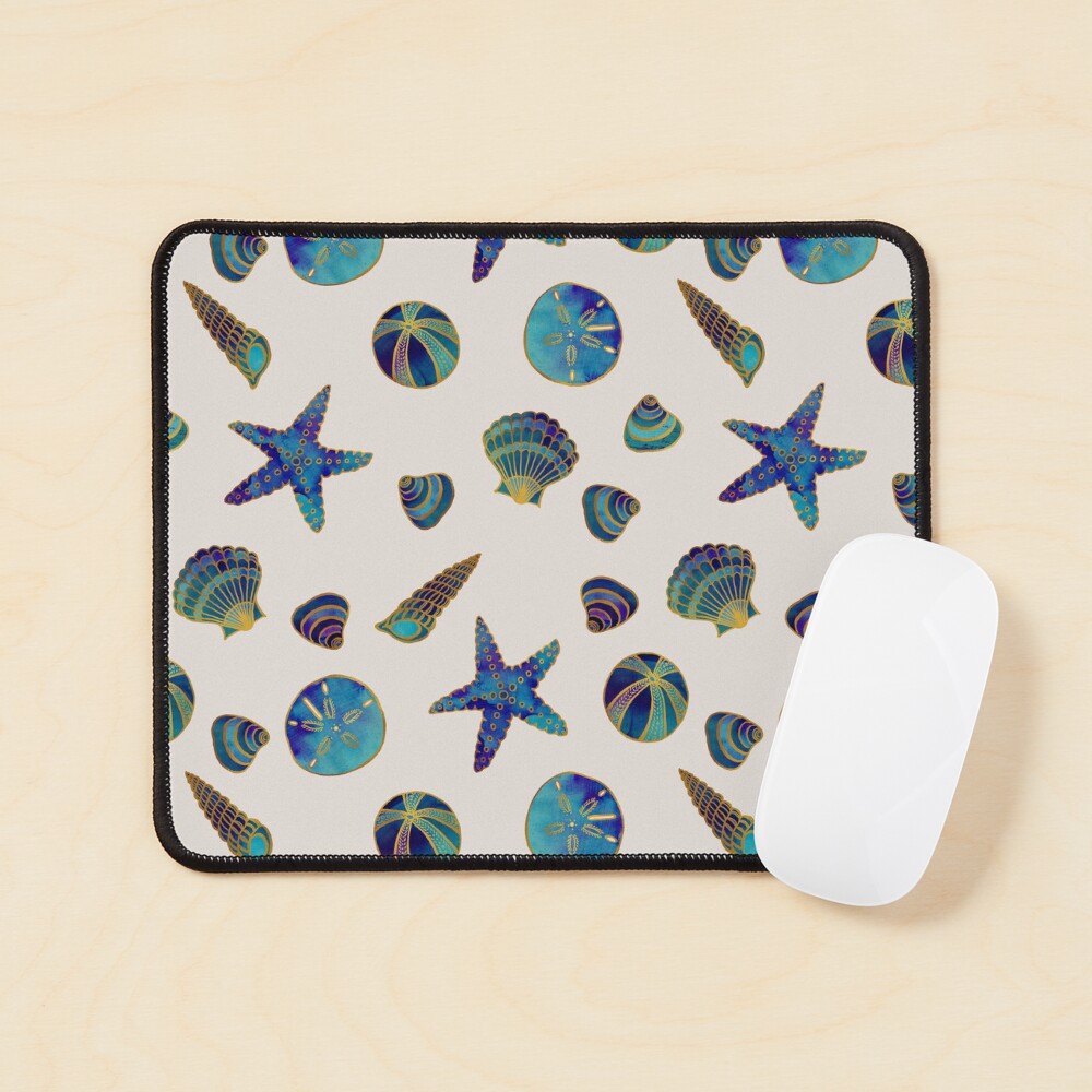 "Beach Treasures - Aqua Blue" Sticker for Sale by Olooriel | Redbubble