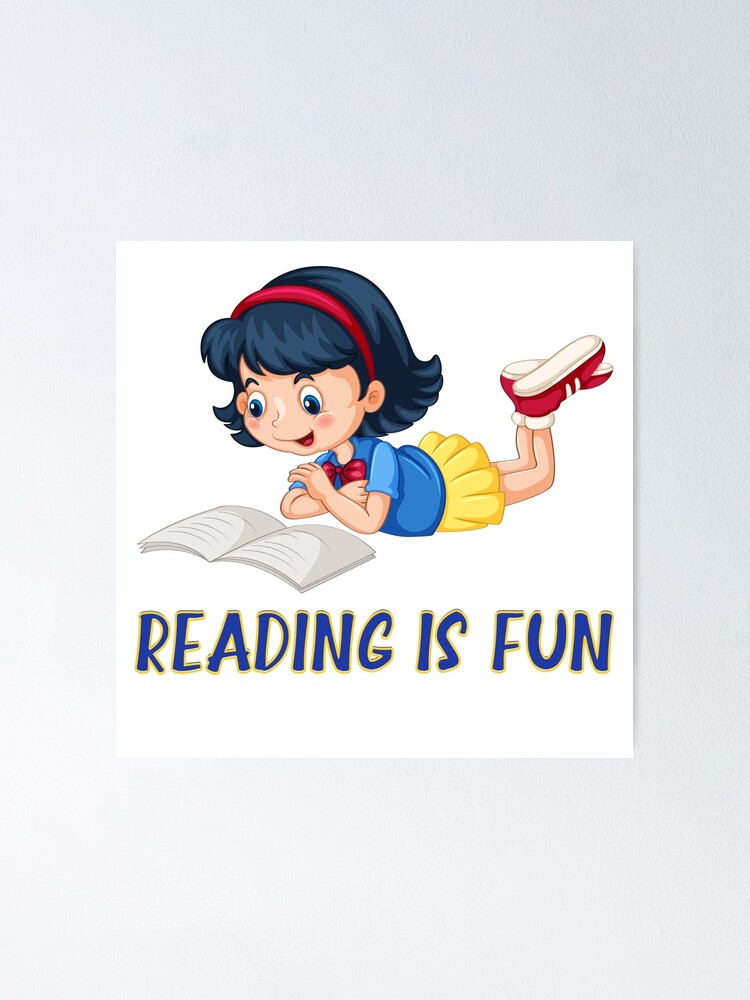"literacy day sticker Reading is fun" Poster for Sale by Product Stella ...