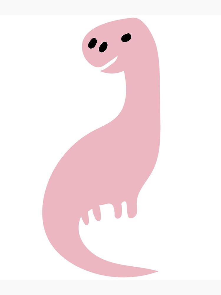 Póster «Vector de dinosaurios rosa en estilo de dibujos animados. La ...