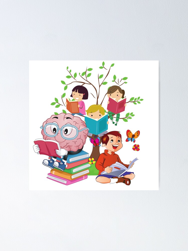 "literacy day sticker Reading is fun" Poster for Sale by luxuryhaul ...