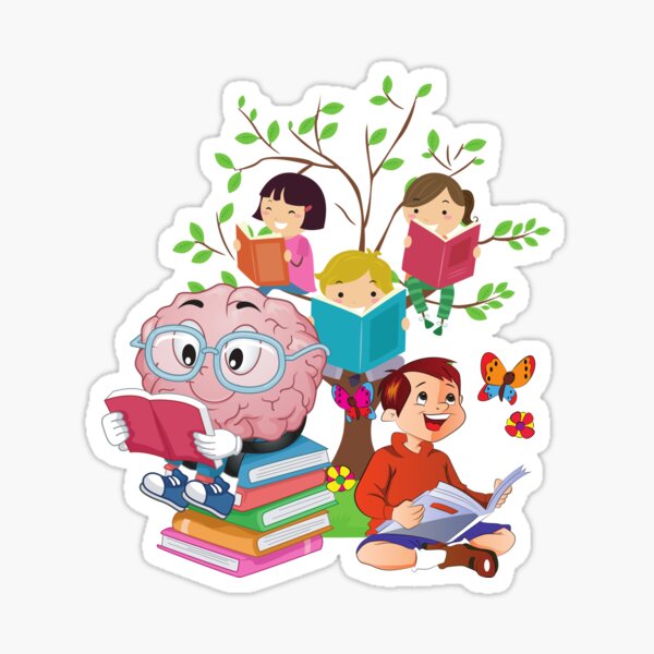 "literacy day sticker Reading is fun" Sticker for Sale by luxuryhaul ...