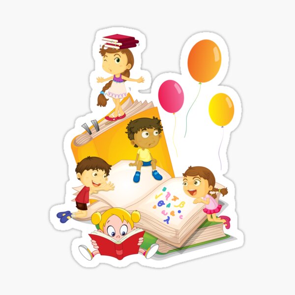 "literacy day sticker Reading is fun" Sticker for Sale by luxuryhaul ...