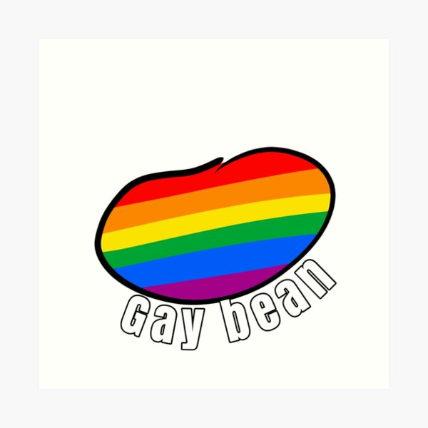 ""GAY BEAN" lgbt+ pride beans!" Art Print by Mooncattle | Redbubble