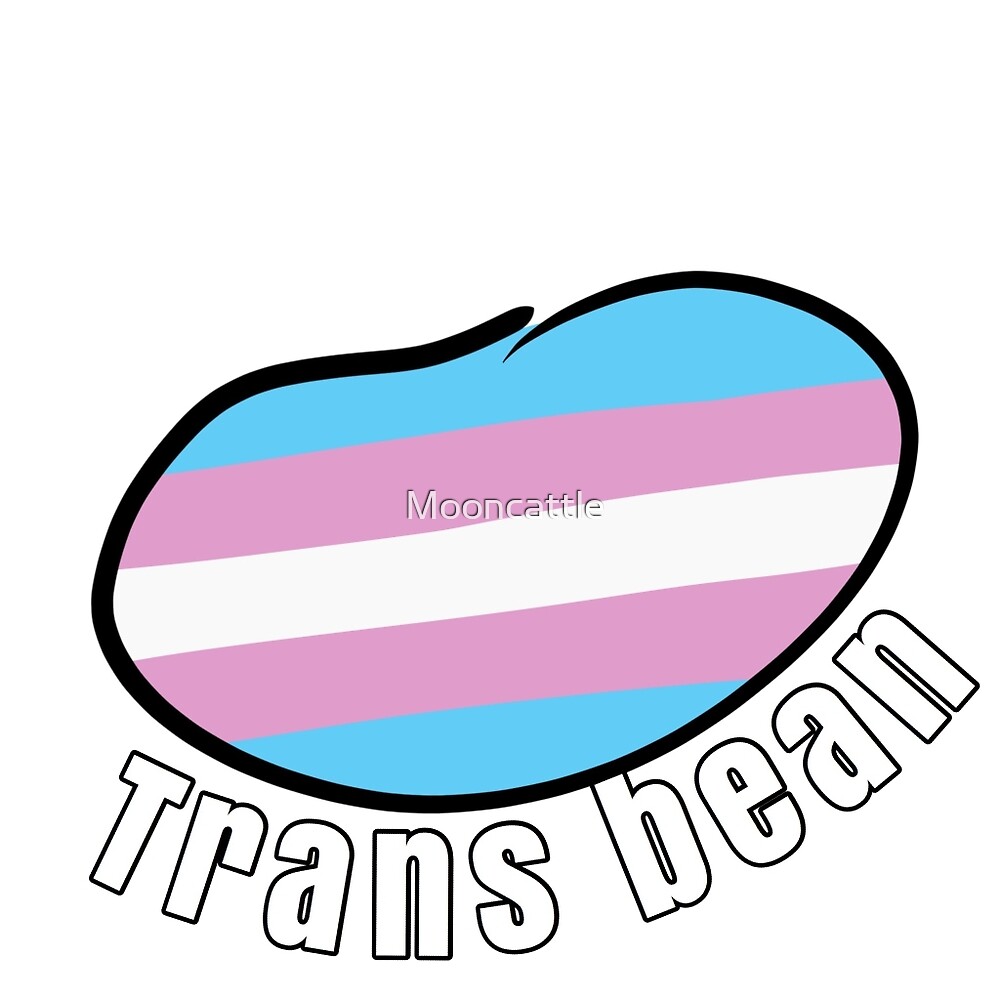 ""TRANS BEAN" lgbt+ pride beans!" by Mooncattle | Redbubble
