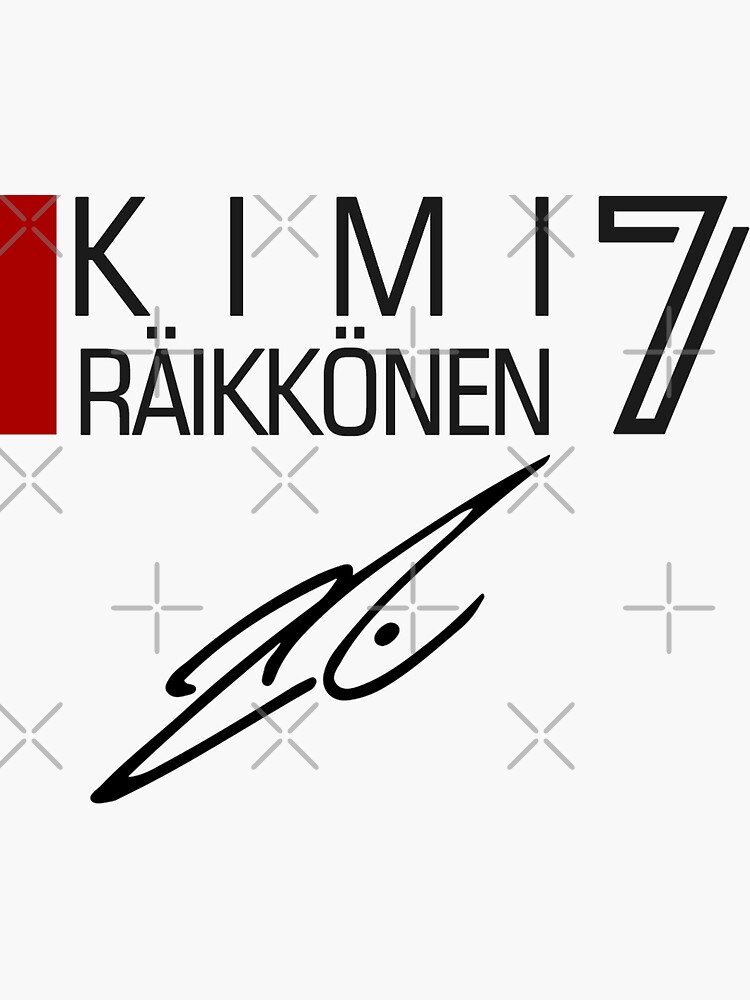 "Kimi Raikkonen" Sticker for Sale by tema0789 | Redbubble