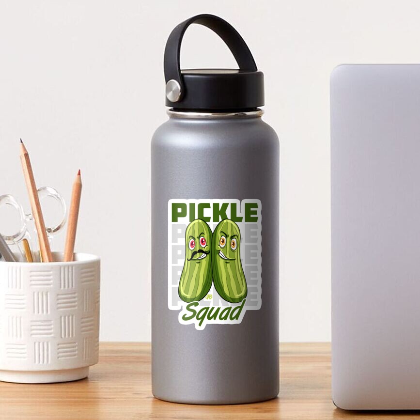 "Pickle Squad Funny Doodle Pickles " Sticker for Sale by EddieBalevo ...