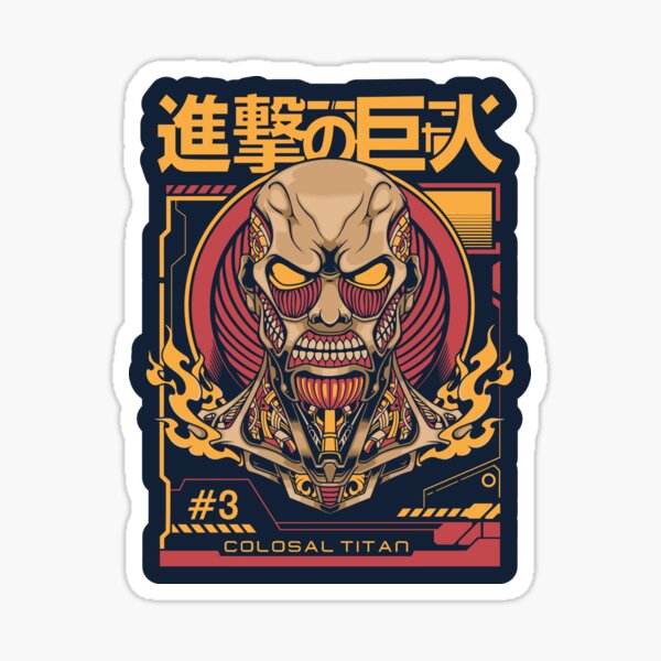 "colossal titan" Sticker for Sale by cremadesign | Redbubble