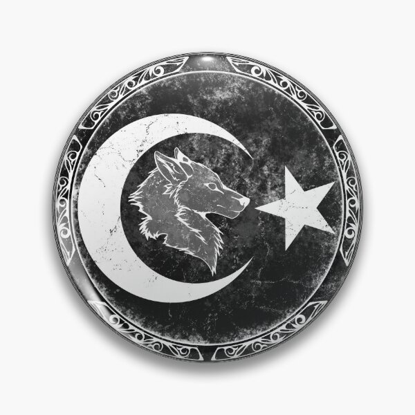"Bozkurt" Pin for Sale by NicGrayGraphic | Redbubble