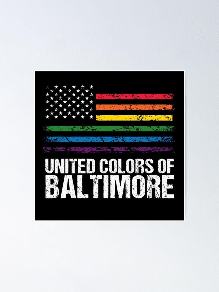 "Baltimore LGBT USA Flag Pride From Baltimore" Poster for Sale by ...