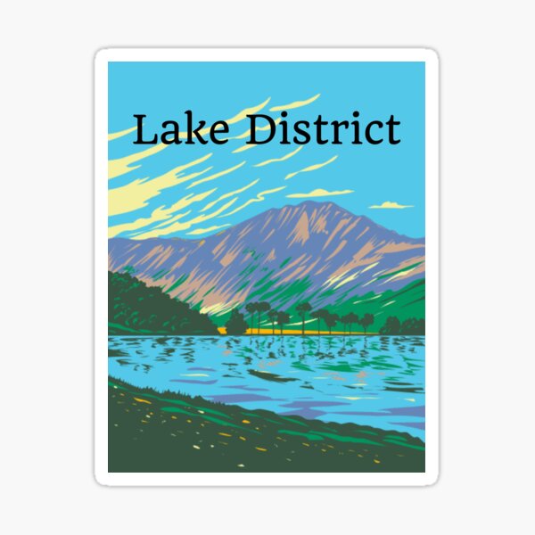 "Lake District" Sticker for Sale by ClassyGeek1 | Redbubble