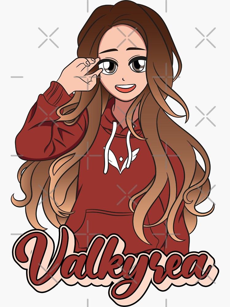 "Valkyrae" Sticker for Sale by art-master1 | Redbubble
