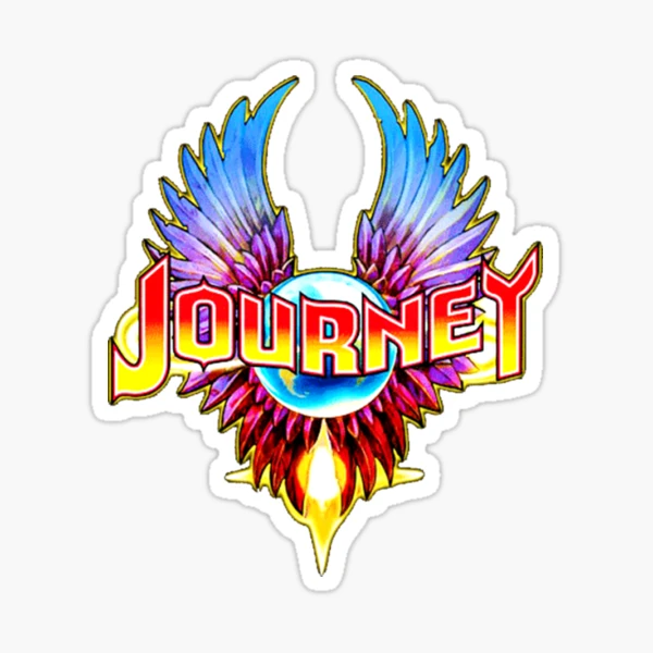 Journey Banda Logo Journey Band Rock Signature Greeting Card By Murphy