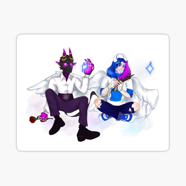 "Ade and Loml hanging out" Sticker for Sale by TangyVanilla | Redbubble