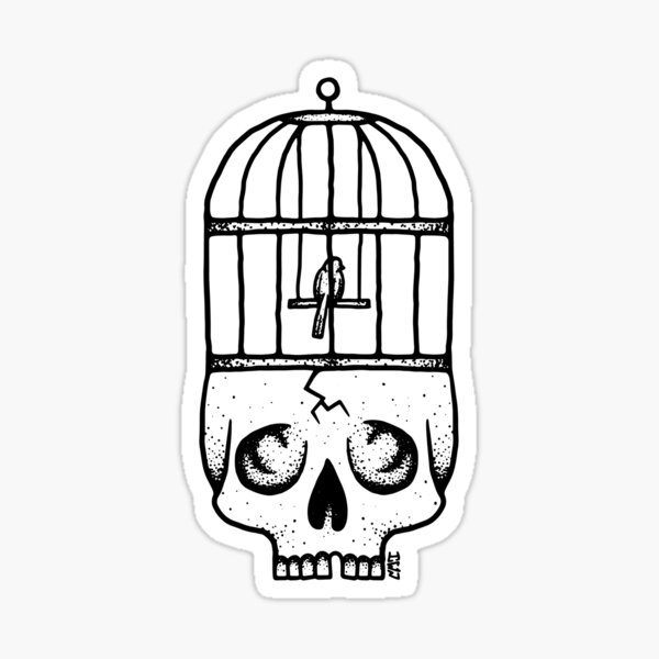 "Cage" Sticker for Sale by CharlieWizzard | Redbubble