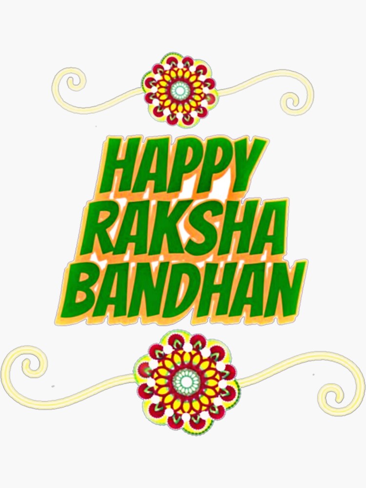 "Behen Bhai Raksha Bandhan" Sticker for Sale by Alooatta | Redbubble