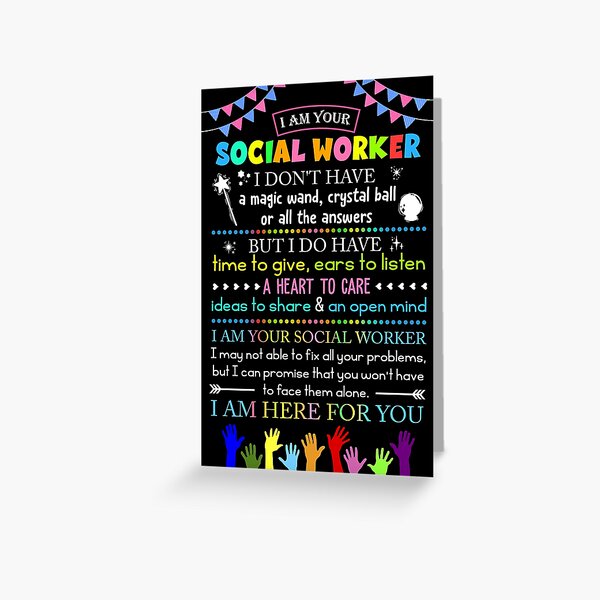 "I Am Your Social Worker Poster, Social Worker Office Decor, School ...