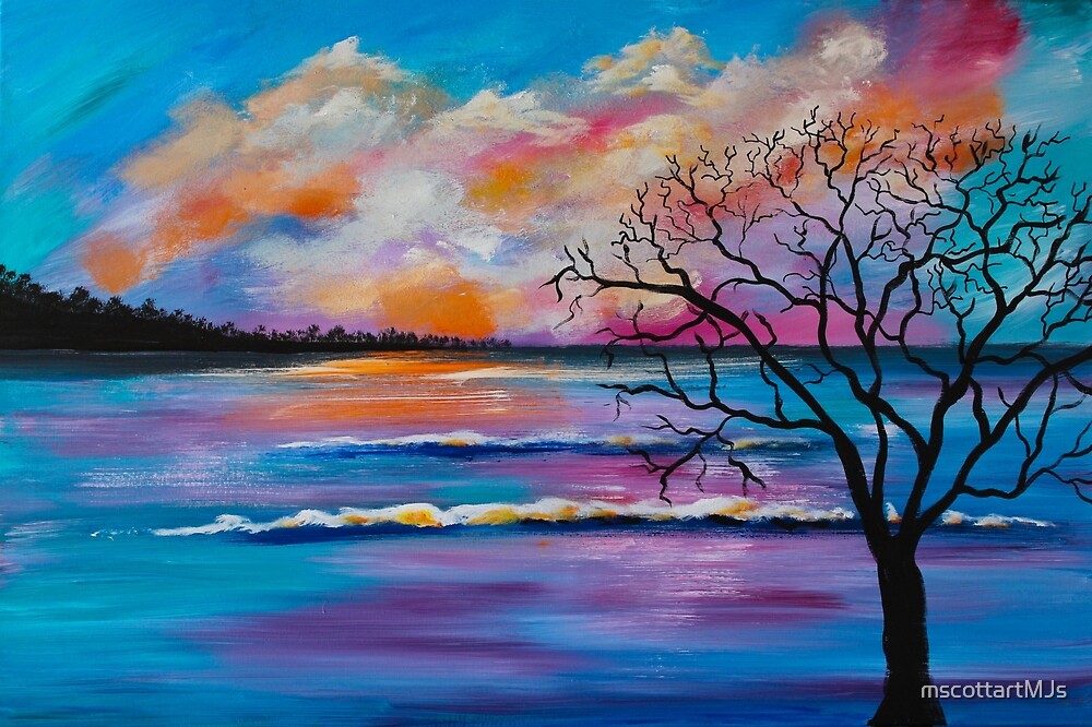 "Rainbow Sunset" by mscottartMJs | Redbubble