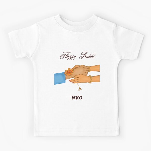 "Happy Rakhi bro,rakhrhya, Raksha bandhan, Rakhi" Kids T-Shirt for Sale ...
