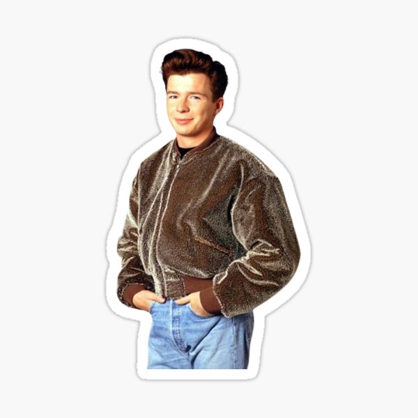 "Mr. Rick Astley" Sticker for Sale by GlorifiedDG | Redbubble