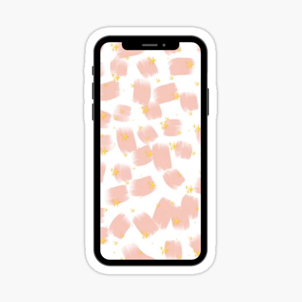 "Glitter Blush Lock Screen " Sticker for Sale by NessaArtShop | Redbubble