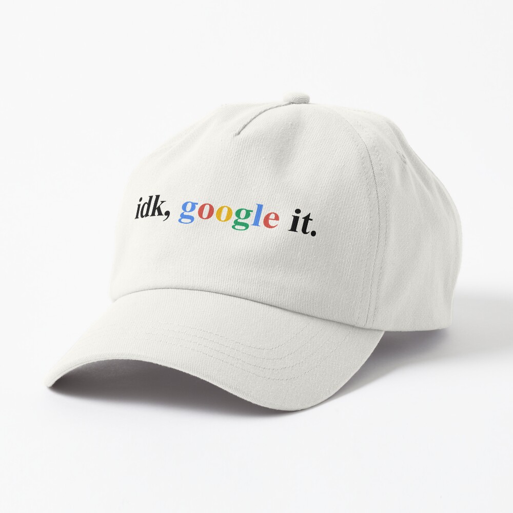 "idk google it" Sticker for Sale by skr0201 | Redbubble