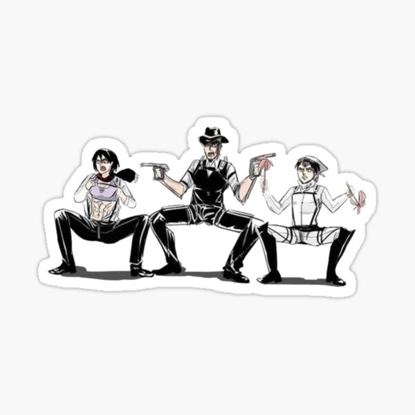 "The Ackerman Squad" Sticker for Sale by Cursed-Teemo | Redbubble