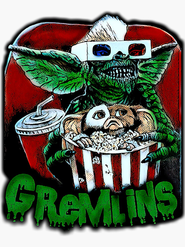 "Gremlins" Sticker for Sale by Gremlinsss955 | Redbubble