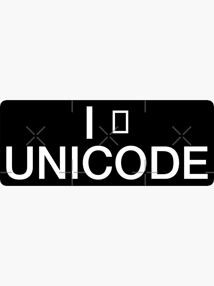 I Unicode Funny Coder Coding Poem For Programmers Sticker For Sale By Fanatictee Redbubble