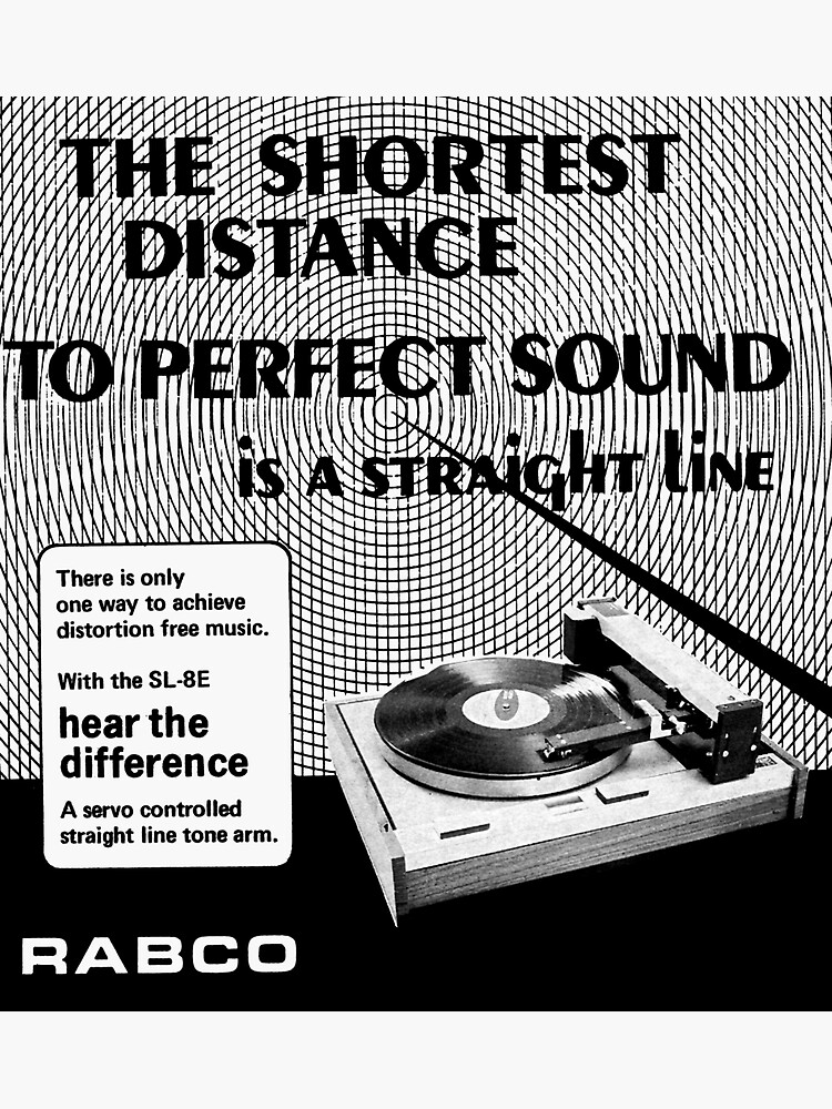 "RABCO RECORD PLAYER - ADVERT" Sticker for Sale by ThrowbackAds | Redbubble