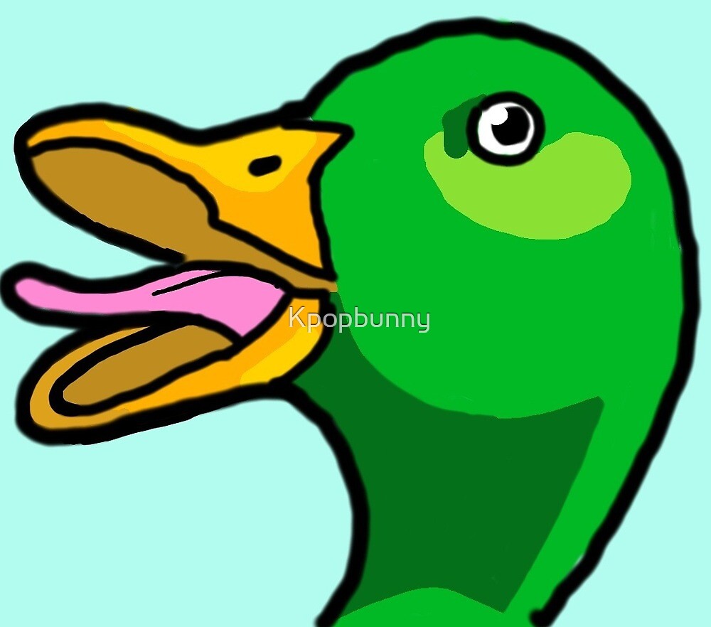 "Screaming Duck" by Kpopbunny | Redbubble