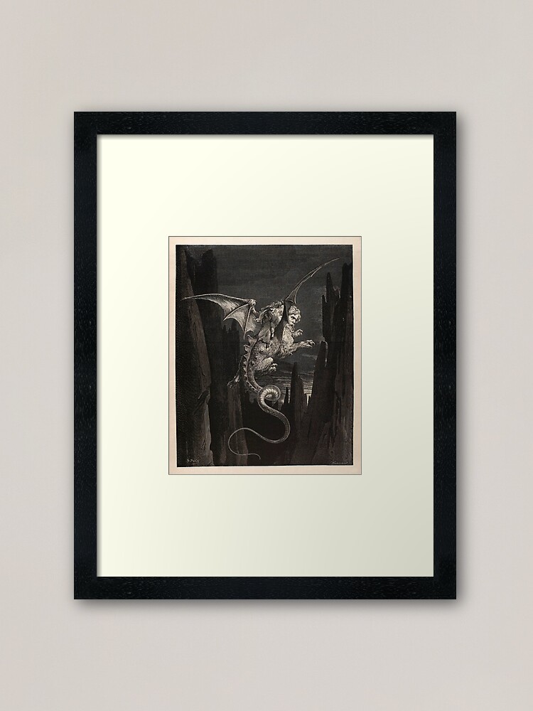 "Dante's Inferno by Gustave Dore - Geryon giant takes Dante and Virgil ...